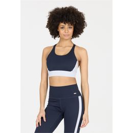 ENDURANCE ATHLECIA ATHLECIA Damen Sport-BH "Aspasia", Gr. XL, blau, 77% Polyamid, 23% Elasthan, mehrfarbig, BHs, mit Quick-Dry-Funktion