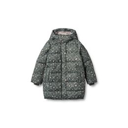 Wheat M&auml;dchen Winterjacke "Wheat Puffer Coat Yrsa", gr&uuml;n, Gr. 98, mehrfarbig, 100% Polyester, Jacken, reflektierend
