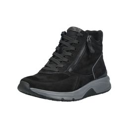 Gabor Damen Sneaker "Gabor Sneaker Veloursleder", Gr. 38, schwarz, Veloursleder, Schuhe