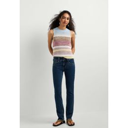 Pepe Jeans Damen Slim-fit-Jeans "slim fit jeans SLIM JEANS MW GEN"stone wash schwarz tint, Gr. 32, 98% Baumwolle, 2% Elasthan, Jeans