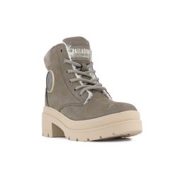 Palladium Damen Winterboots "PALLARISE NBK WL", Gr. 40, beige, Leder, Schuhe, Winterschuhe, Schn&uuml;rboots, Winterstiefel, wasserabweisend & gef&uuml;ttert