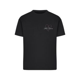 Urban Classics Damen T-Shirt "Urban Classics Ladies Urban Classic Heart Logo Loose Tee", schwarz, Gr. S, bedruckt, 100% Baumwolle, Shirts