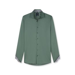 OLYMP Herren Businesshemd "OLYMP No. Six, Super Slim, Kent", gr&uuml;n, Gr. 36, 97% Baumwolle, 3% Elastolefin, Hemden