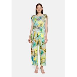 Betty Barclay Damen Marlene-Hose "Damen mit elastischem Bund"mint, nature, Gr. 36, Obermaterial: 100% Viskose, Hosen