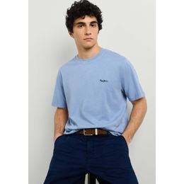 Pepe Jeans Herren T-Shirt "basic t-shirt PORTOBELLO TEE"oxford blau, Gr. XL, 100% Baumwolle, Shirts