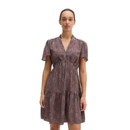 Marc O'Polo MARC O'POLO Damen Minikleid "aus flie&szlig;ender Viskose", braun, Gr. 34, bedruckt, Obermaterial: 100% Viskose, Kleider