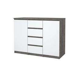 M&ouml;bel Kraft Sideboard wei&szlig; Ma&szlig;e (cm): B: 120,8 H: 90,7 T: 50.0 &raquo; M&ouml;bel Kraft