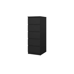 M&ouml;bel Kraft Kommode schwarz Ma&szlig;e (cm): B: 40,4 H: 111,3 T: 50.0 &raquo; M&ouml;bel Kraft