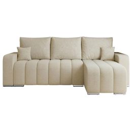 M&ouml;bel Kraft Ecksofa mit Schlaffunktion Kirasso beige Ma&szlig;e (cm): B: 245 H: 86 &raquo; M&ouml;bel Kraft