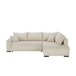 Smart Ecksofa mit Schlaffunktion Nelly beige Ma&szlig;e (cm): B: 270 H: 85 T: 202.0 &raquo; M&ouml;bel Kraft