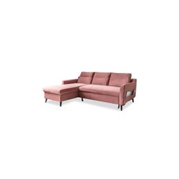 Miuform Ecksofa mit Schlaffunktion Stylish Stan rosa/pink Ma&szlig;e (cm): B: 224 H: 90 &raquo; M&ouml;bel Kraft