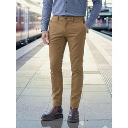 Lerros Herren 5-Pocket-Hose "Soft-Denim Jeans im klassischen 5-Pocket-Style", braun, Gr. 33, 80% Baumwolle, 17% Lyocell, 3% Elasthan, Hosen