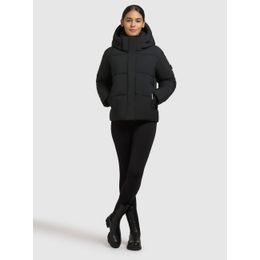 Khujo Damen Steppjacke "DEVINA2 MATT", schwarz, Gr. L, unifarben, 100% Polyester, Jacken