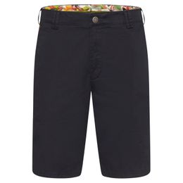 MEYER Herren Chinohose "PALMA", blau, Gr. 34, uni, Obermaterial: 97% Baumwolle CO. 3% Elasthan EL., Hosen, mit franz&ouml;sischen Einschubtaschen