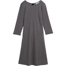 bonprix Damen Midikleid, schwarz, Gr. 56, Obermaterial: 65% Polyester, 30% Viskose, 5% Elasthan, Kleider, aus Polyester, Viskose und Elasthan,
