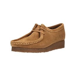 Clarks Damen Schn&uuml;rschuh "Clarks Halbschuhe Veloursleder", Gr. 37,5, braun, Veloursleder, Schuhe