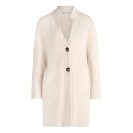 AMBER & JUNE AMBER & JUNE Damen Strickjacke "Damen mit aufgesetzten Taschen", wei&szlig;, Gr. 36, Strick, Obermaterial: 84% Polyamid, 10% Viskose, 6% Polyester,