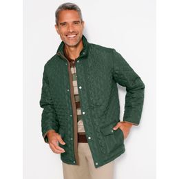 CLASSIC Herren Steppjacke, gr&uuml;n, Gr. 56, gemustert, 100% Polyester, Wattierung:100% Polyester, Jacken