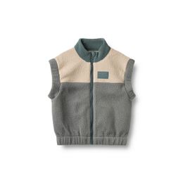 Wheat Jungen Funktionsweste "Wheat Fleece Gilet Ask"flint, Gr. 122, 100% Polyester, Westen