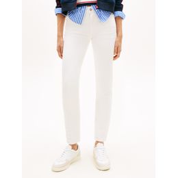 Tommy Jeans Damen Slim-fit-Jeans "MR SLIM"denim wei&szlig;, Gr. 30, unifarben, Denim/Jeans, Obermaterial: 99% Baumwolle, 1% Elasthan, Jeans, Mid Rise,