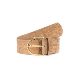 BA98-Cologne Damen Lederg&uuml;rtel "BA98-Cologne G&uuml;rtel", braun, Gr. 85, uni, Obermaterial: 100% Lammleder LEL., G&uuml;rtel, handgefertigt