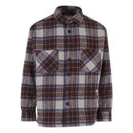 2Y Premium Herren Langarm-Poloshirt "2Y Premium Herren 2Y Flannel Button Shirt", bunt, Gr. S, kariert, 80% Baumwolle, 20% Polyester, Shirts