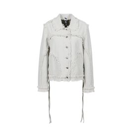 Freaky Nation Damen Jeansjacke "HippieGirl-FN", wei&szlig;, Gr. S, Oberstoff: 100% Baumwolle, Jacken