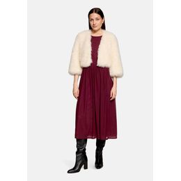 Vera Mont Damen Fellimitatjacke "Damen mit Rundhalsausschnitt", beige, Gr. 36, Obermaterial: 100% Polyester. Futter: 100% Polyester, Jacken