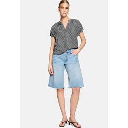 Zero Damen Shirtbluse "Damen mit Print."braun, cream, Gr. 38, Obermaterial: 100% Viskose, Blusen