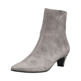 Paul Green Damen Stiefelette "Paul Green Stiefelette Veloursleder", Gr. 39, grau, Veloursleder, Schuhe