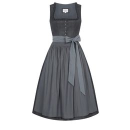 N&uuml;bler N&Uuml;BLER Damen Dirndl "Midi Dirndl Kimberly", grau, Gr. 54, Obermaterial: 70% Polyester PES. 30% Viskose CV., Kleider
