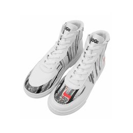 DOGO Damen Sneaker "Ace Boots You're The Colour Of My Life Damen Stiefeletten, Ace", Gr. 40, schwarz-wei&szlig;, Lederimitat, Schuhe, Handgefertigt