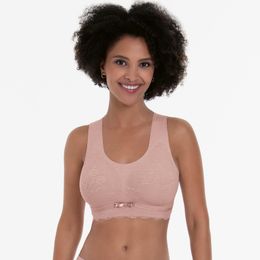 Damen Bralette "Essential Lace", ANITA SINCE 1886, Gr. XXL, rosa, Stoff, Obermaterial: 61% Polyamid, 39% Elasthan, Mesh, gemustert, unifarben, BHs,