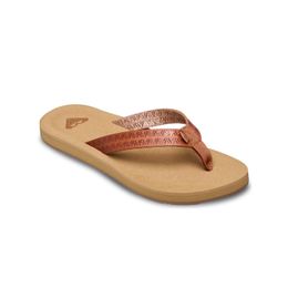 Roxy Damen Sandale "Porto Motif", Gr. 10, braun, Obermaterial: 95% synthetisches PU/5% Textilpolyester, Futter: k. A., Laufsohle: 100% TPR., Schuhe