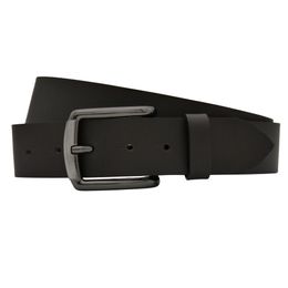 AnnaMatoni Herren Lederg&uuml;rtel "AnnaMatoni Herren Lederg&uuml;rtel Zeitloses Design G&uuml;rtel 4cm breit", schwarz, Gr. 105, 100% Leder, G&uuml;rtel