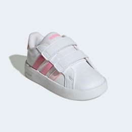 Kinder Sneaker "GRAND COURT 3.0 KIDS", adidas Sportswear, Gr. 22, rosa, Synthetik, Textil, Schuhe, f&uuml;r Kinder
