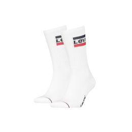 Levi's LEVI'S Damen Kurzsocken "Socken 2er Pack", Gr. 43, wei&szlig;, Obermaterial: 75% Baumwolle CO. 22% Polyamid PA. 3% Elasthan EL., Socken