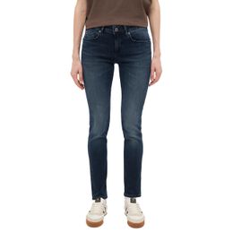 Mustang Damen Skinny-fit-Jeans "Damen Style Quincy Skinny", blau, Gr. 27, unifarben, Denim/Jeans, 98% Baumwolle, 2% Elasthan, Jeans
