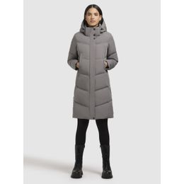 Khujo Damen Steppmantel "GRAYA", grau, Gr. S, unifarben, 70% Baumwolle, 30% Polyamid, M&auml;ntel
