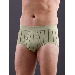 Herren Slip, Gr. 10, gr&uuml;n, 75% Baumwolle, 25% Polyester, Unterhosen