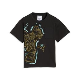 Puma Jungen T-Shirt "Puma x TRANSFORMERS Relaxed Graphic T-Shirt Jungen"schwarz, Gr. 116, clean, Obermaterial: 100% Baumwolle. Rippe: 70% Baumwolle,