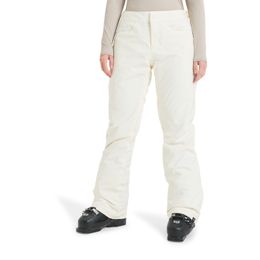 Roxy Damen Snowboardhose "Backyard 10K", wei&szlig;, Gr. S, Obermaterial: 100% Polyester., Hosen