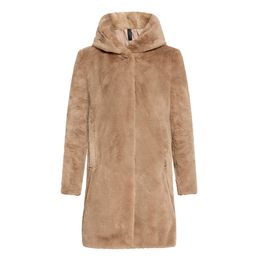 Betty Barclay Damen Pl&uuml;schjacke "Damen mit Kapuze", beige, Gr. 36, Obermaterial: 100% Polyester. Futter: 100% Polyester, Jacken
