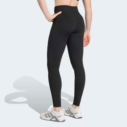 Damen Trainingstights "WE SCRUNCH 7/8L"schwarz, normal, gr., Gr. L, adidas Performance, Obermaterial: 70% Polyester, 21% Polyamid, 9% Elasthan, Hosen