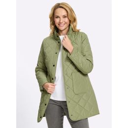 Classic Basics Damen Langjacke, gr&uuml;n, Gr. 42, 100% Polyester, Wattierung:100% Polyester, Jacken