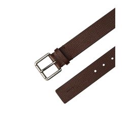 Calvin Klein Herren Lederg&uuml;rtel "CASUAL ROLLER BUCKLE 40MM"ck chestnut braun, antique silber, Gr. 90, unifarben, B&uuml;ffelleder, G&uuml;rtel, Regular fit und