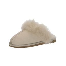 Shepherd Damen Hausschuh "Shepherd Hausschuhe Leder", Gr. 37, beige, Leder, Schuhe