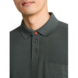 Tom Tailor Herren Poloshirtschwarzest olive, Gr. XXL, unifarben, Piqu&eacute;, Obermaterial: 60% Baumwolle, 40% Polyester, Shirts, Sommer-Poloshirt mit