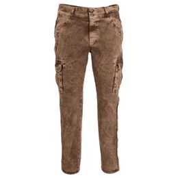 HANGOWEAR Herren Trachtenhose "Cargo Classic HECTOR", braun, Gr. 50, Obermaterial: 98% Baumwolle CO. 2% Elasthan EL., Hosen