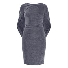 Vera Mont Damen Cocktailkleid "Damen im Glitzer-Look", blau, Gr. 40, Jersey, Obermaterial: 87% Polyamid, 9% Polyester, 4% Elasthan, Kleider
